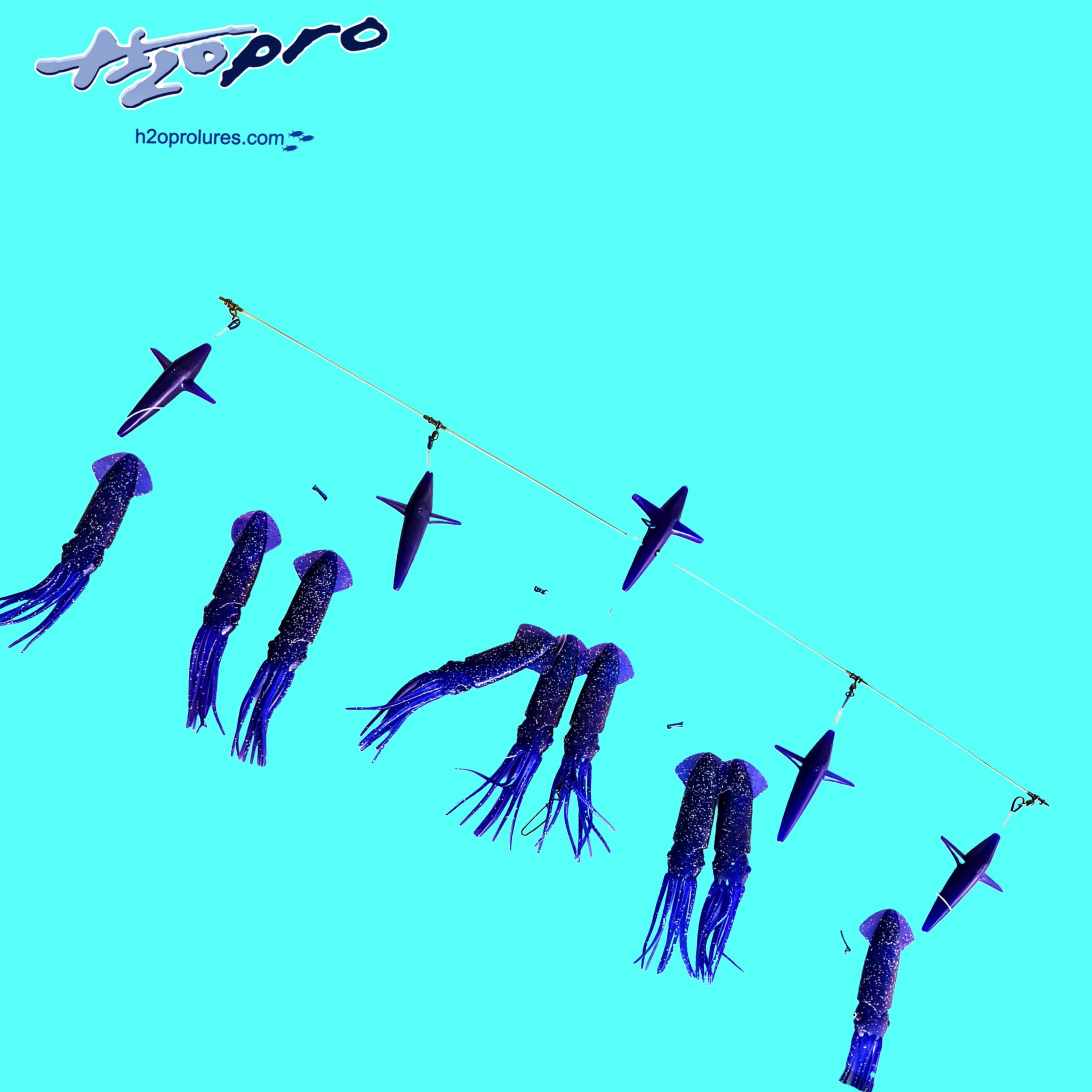 Spreaderbar with B2 Squid ........Two combinations – H2Opro Lures and ...